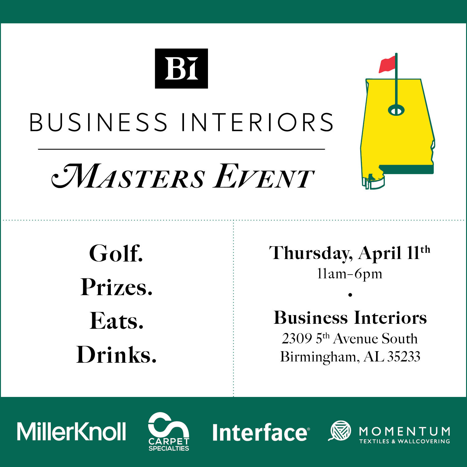 Business Interiors | Masters Event | IIDA of Alabama